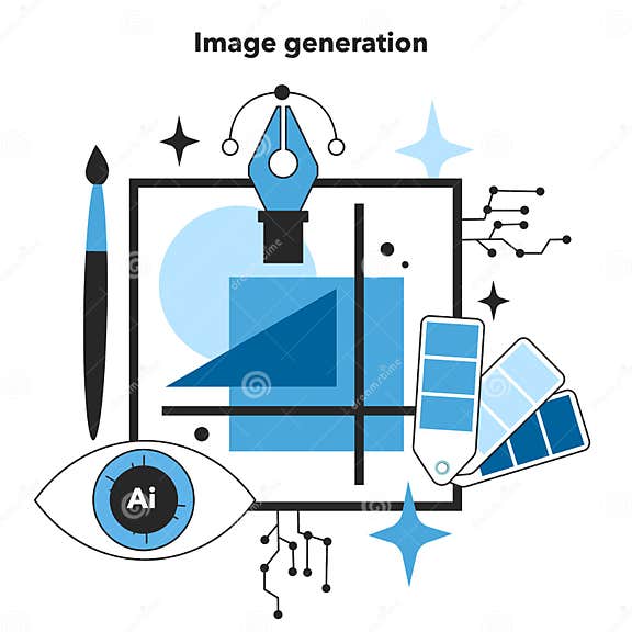 Neural Network Abilities. Self-learning Computing System Processing Stock Vector - Illustration ...