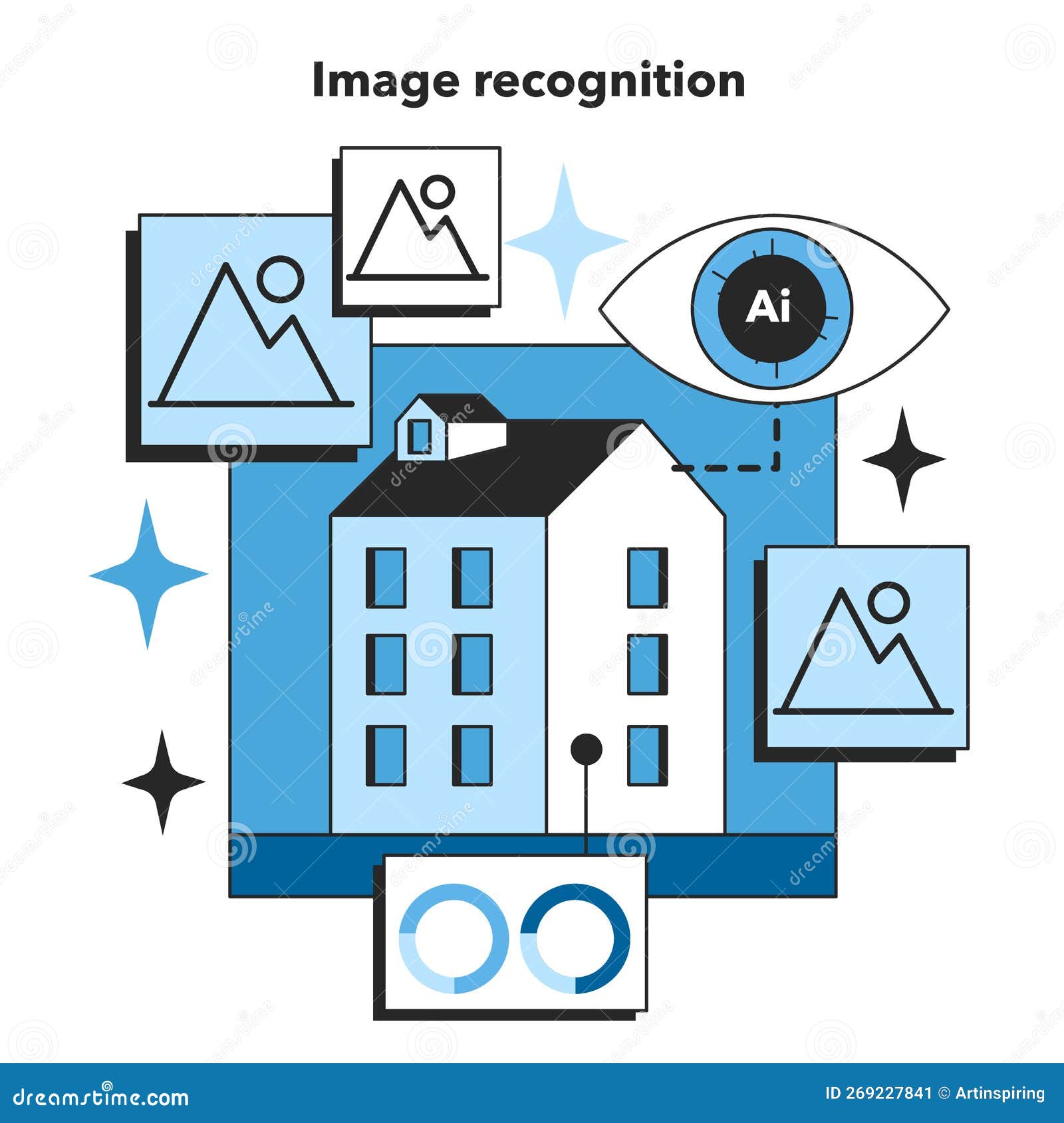 Neural Network Abilities Self Learning Computing System Processing Stock Vector Illustration