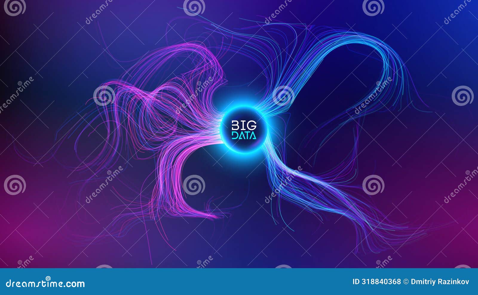 Neural Network Abstract Digital Background Technology Background Data Science Stock Vector