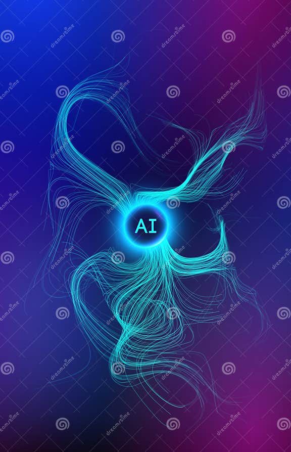 Neural Network Abstract Digital Background Technology Background Data Science Stock Vector