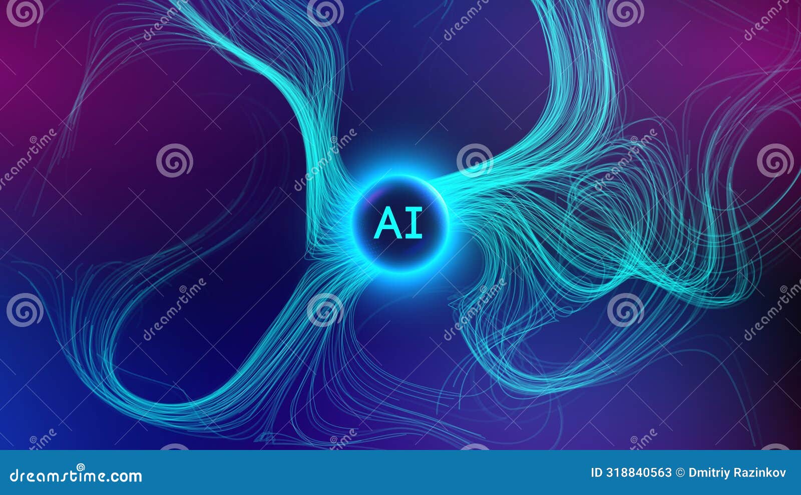 Neural Network Abstract Digital Background Technology Background Data Science Stock Vector