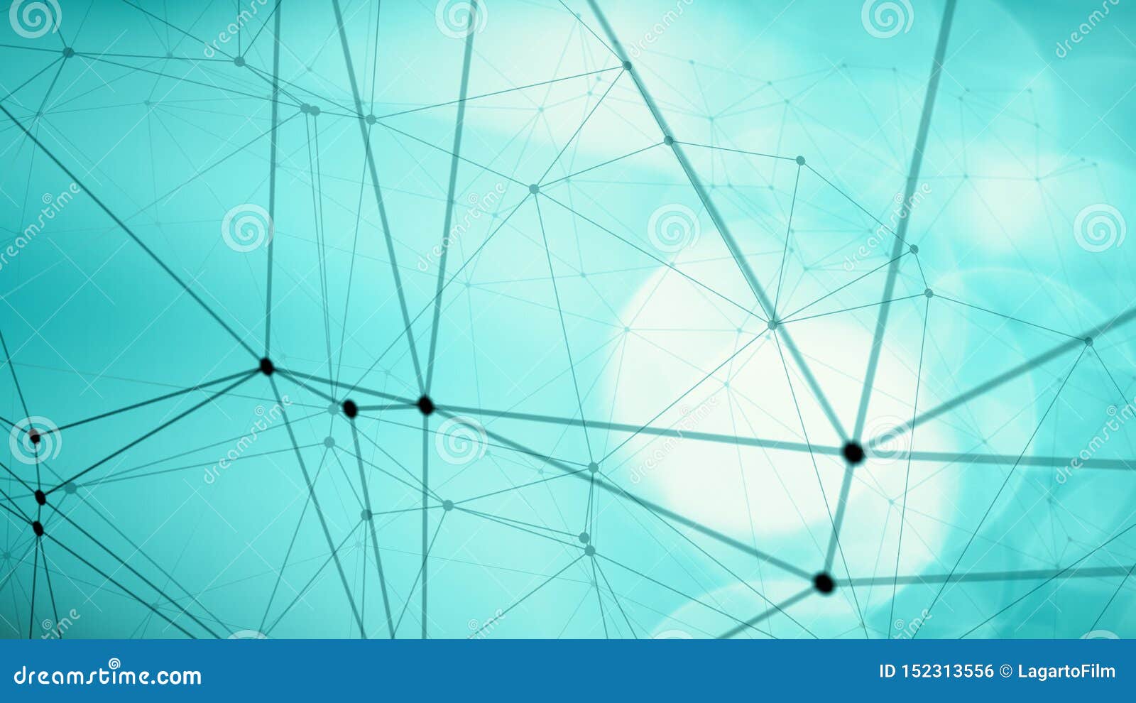 Neural Network Algorithm Geometric Random Size Shapes, Technological Layout Stock Illustration ...