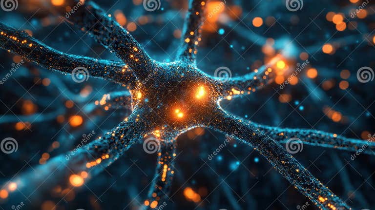 Neural Network Art, Futuristic Representation of a Neural Network ...