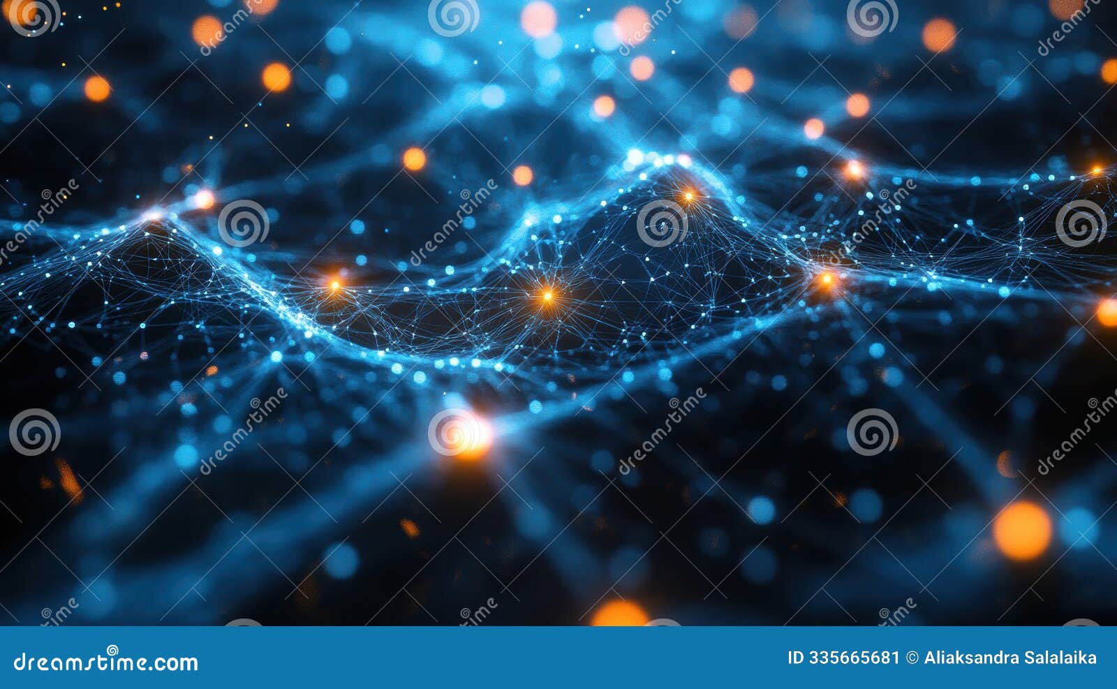 Neural Network Art, Modern Depiction of a Neural Networks Structure ...