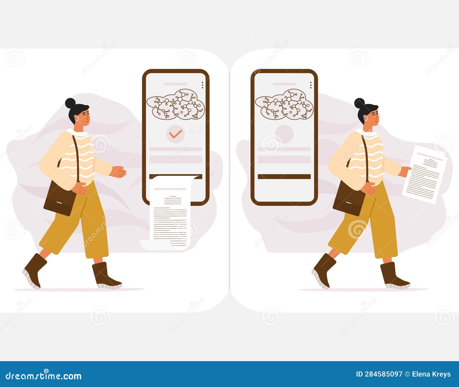 Neural Network Artificial Intelligence Bot People Stock Vector ...