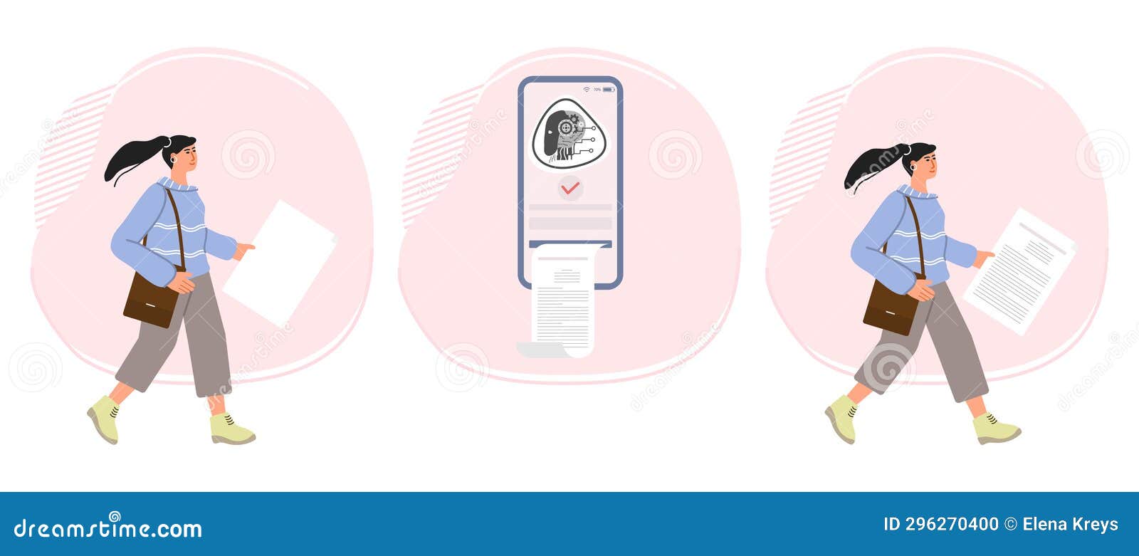 Neural Network Artificial Intelligence Bot People Stock Vector ...