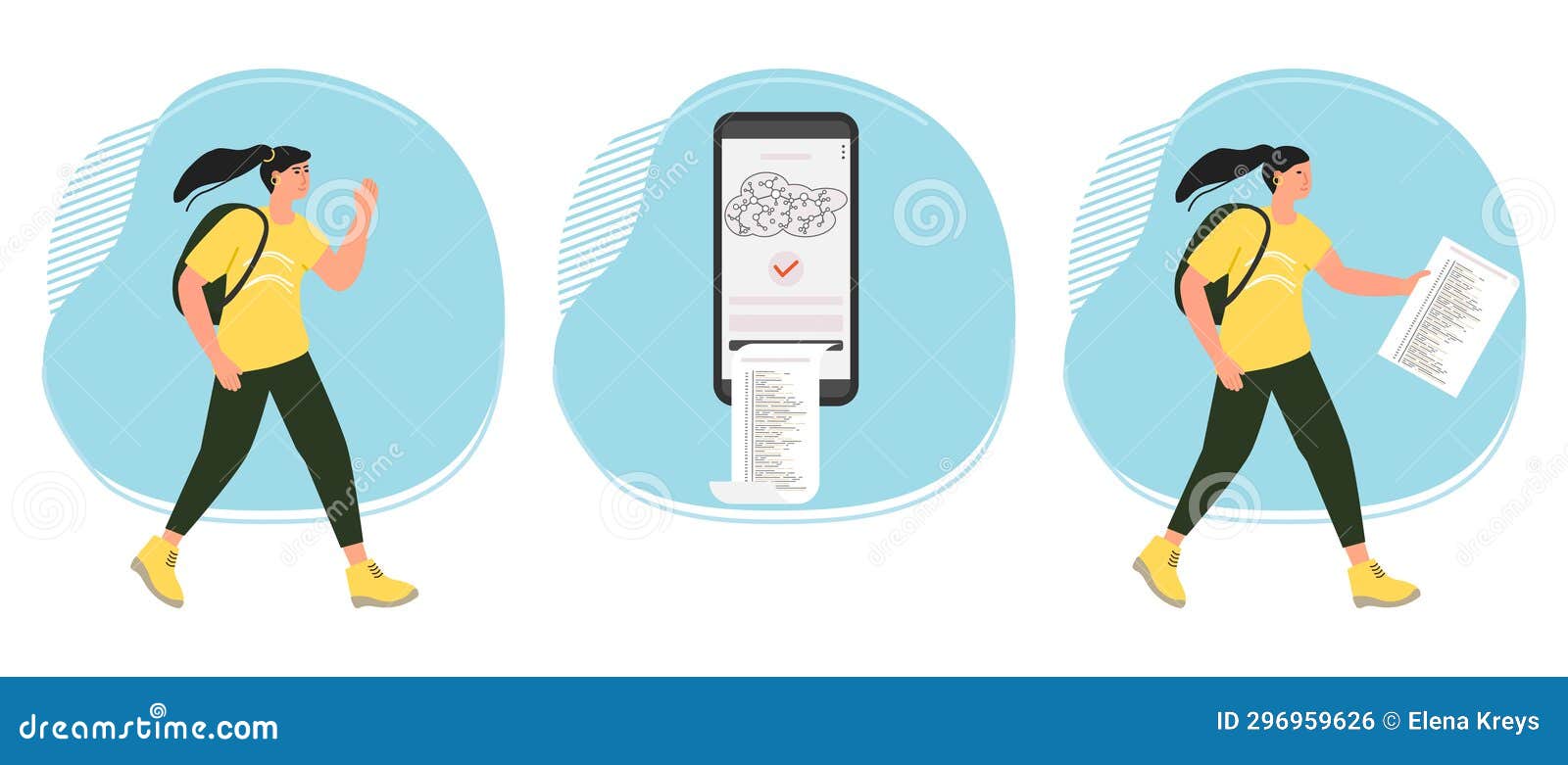 Neural Network Artificial Intelligence Bot People Stock Vector ...