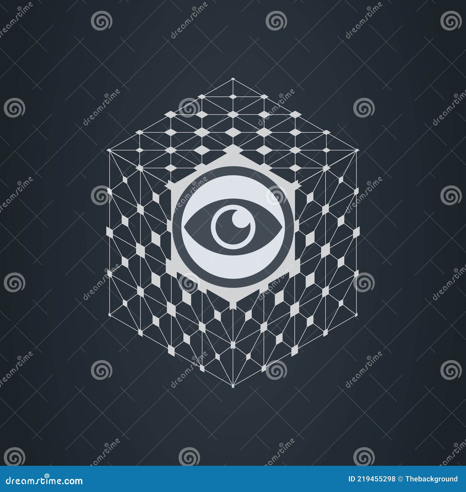 Digital Vision Creative Symbol Concept. Circuit Robot Eye, Vr System ...