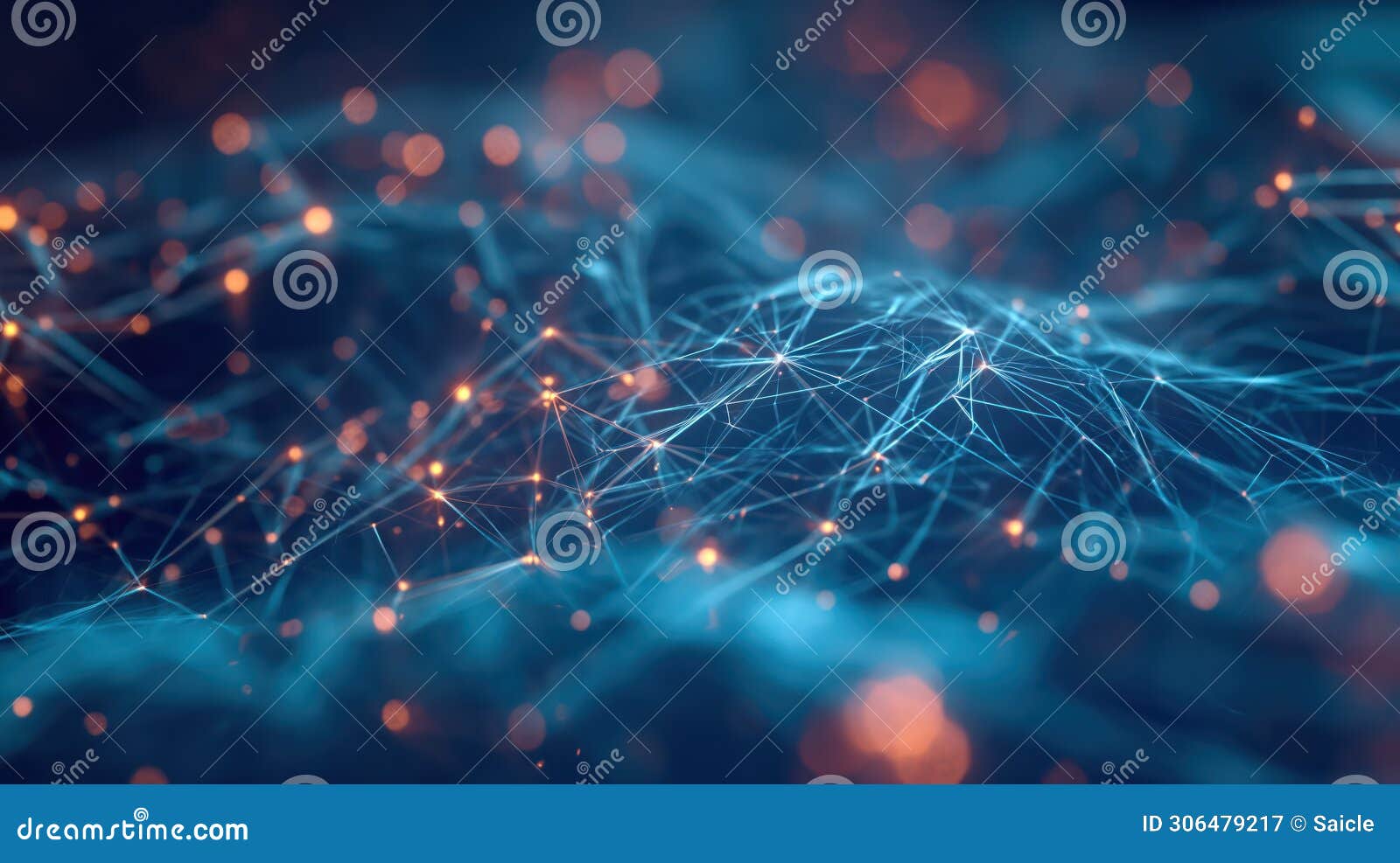 Neural Network Artificial Intelligence Tech Abstract Background ...