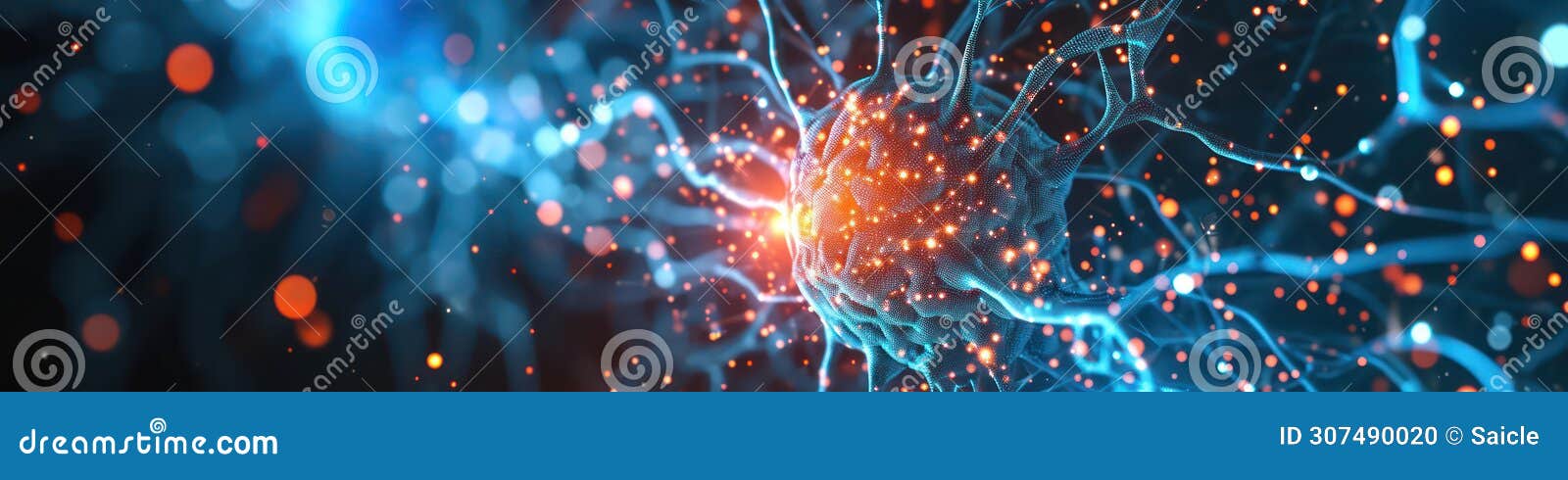 Neural Network Artificial Intelligence Tech Abstract Background ...