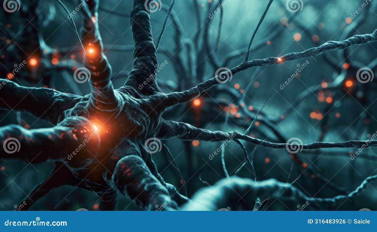 Neural Network Artificial Intelligence Tech Abstract Background ...