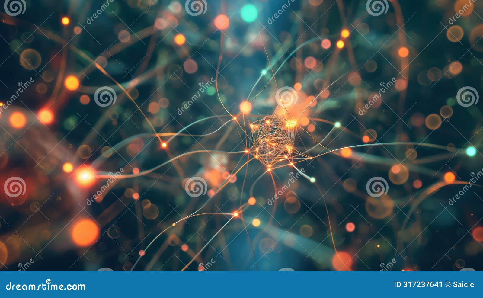 Neural Network Artificial Intelligence Tech Abstract Background ...