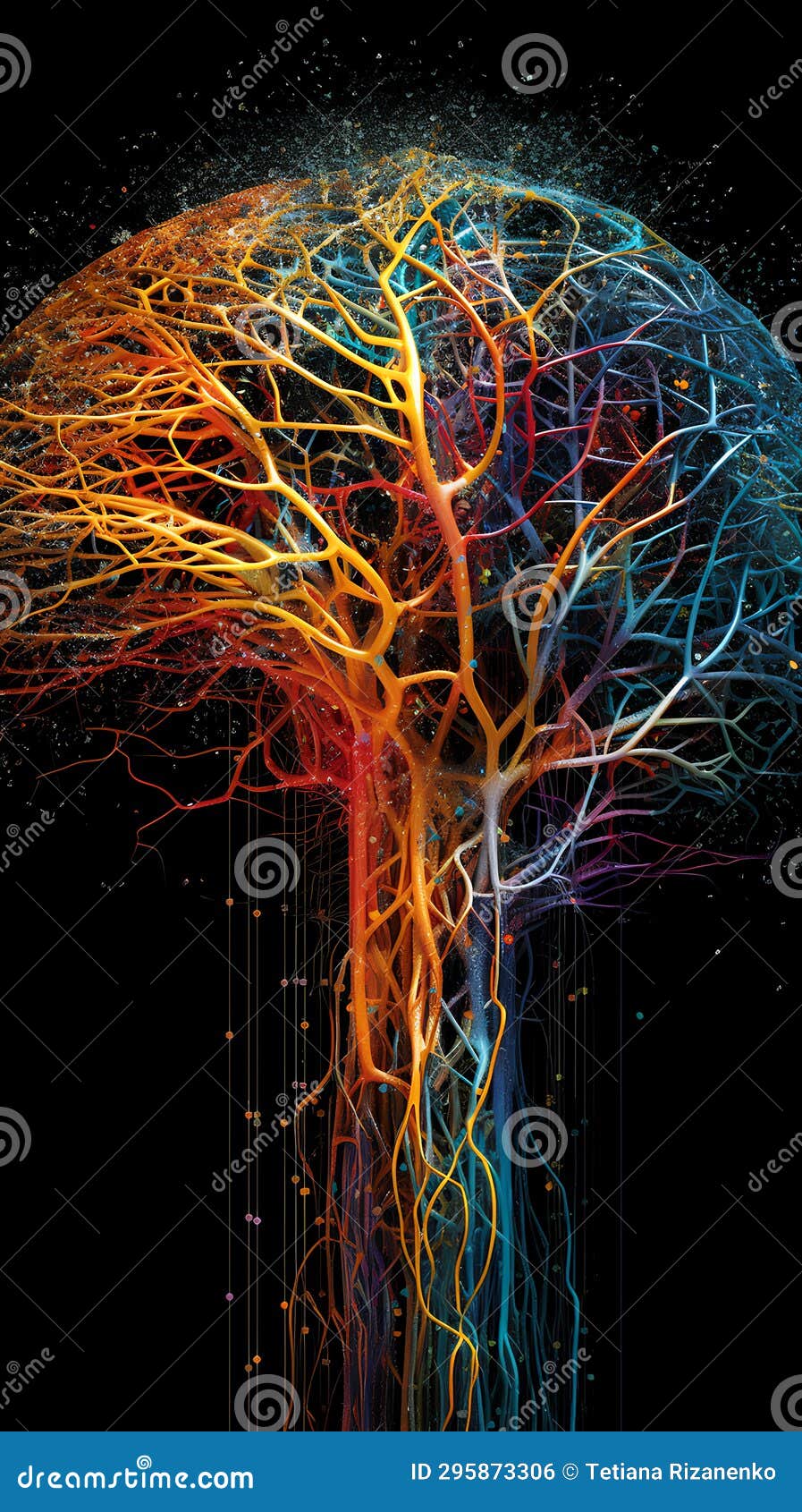 Neural Network: Artistic Insights into AI Stock Illustration ...