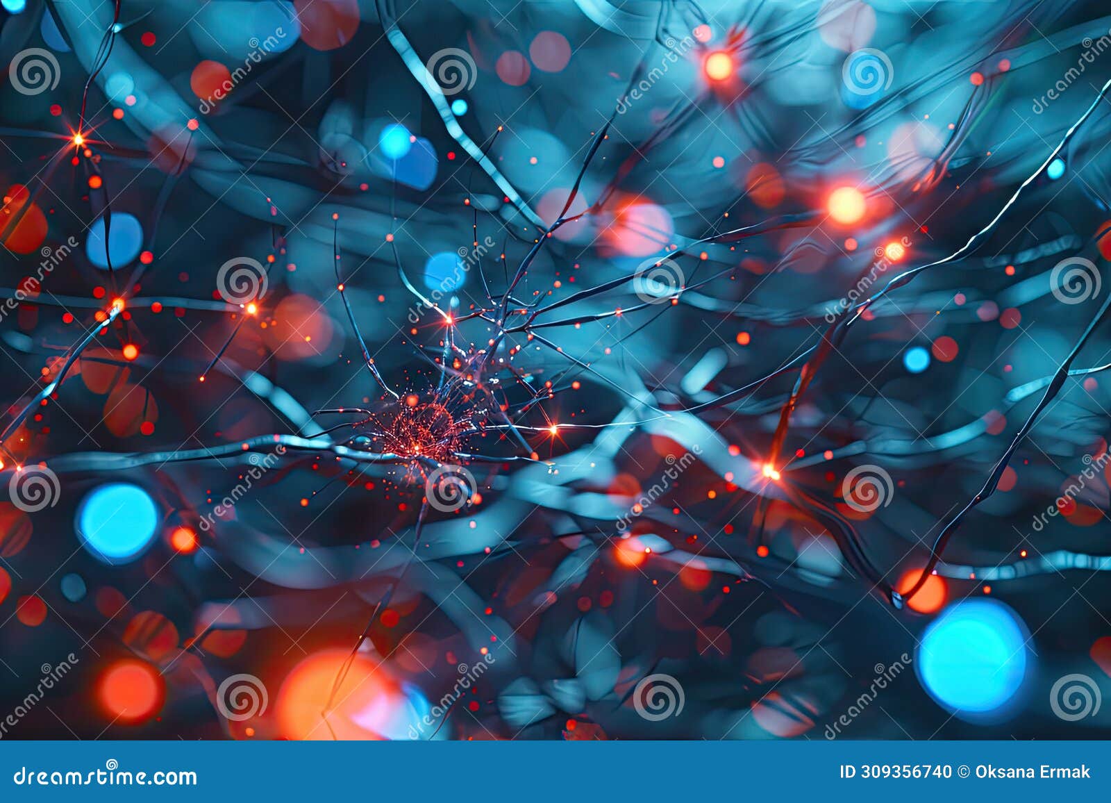 Neural Network Background, Near Future Neural System Texture ...