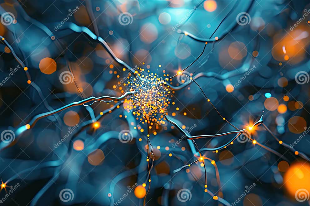 Neural Network Background, Near Future Neural System Texture, Artificial Intelligence Banner ...