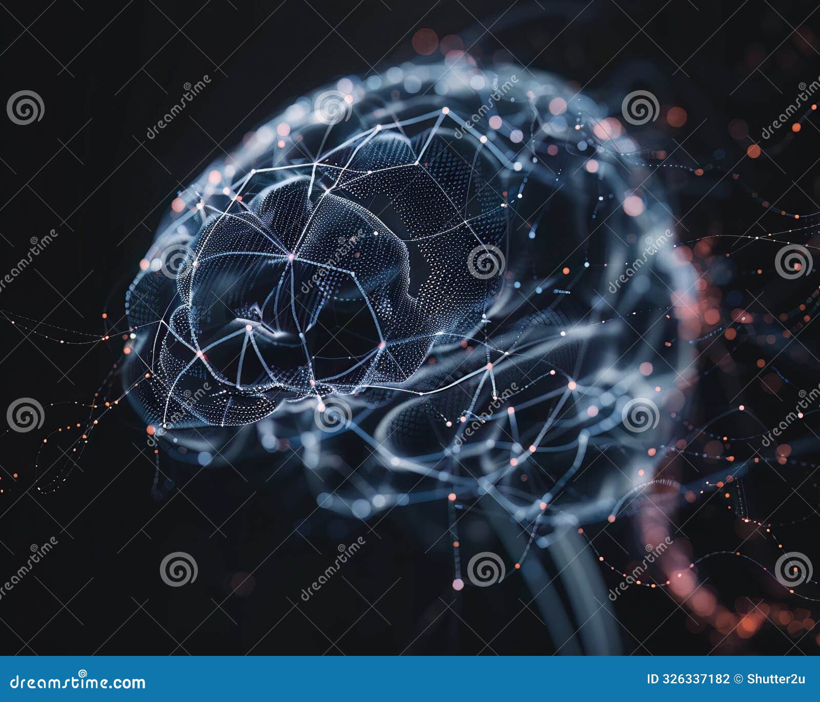 A Neural Network Brain Interface Illustrating the Merging of Human ...