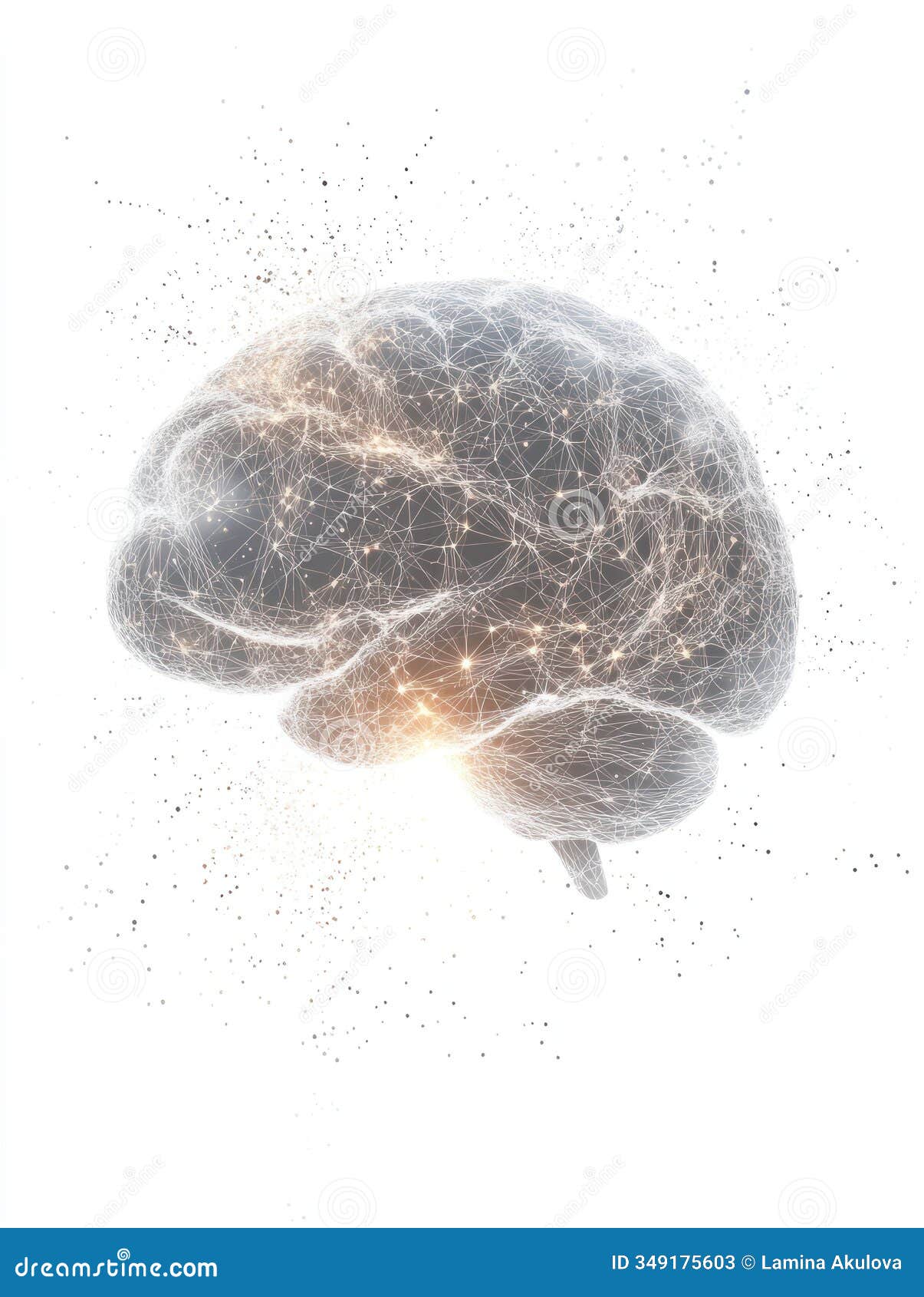 Neural Network Brain Visualization with Digital Connections and Glowing ... Neural Network Brain Visualization with Digital Connections and Glowing ...