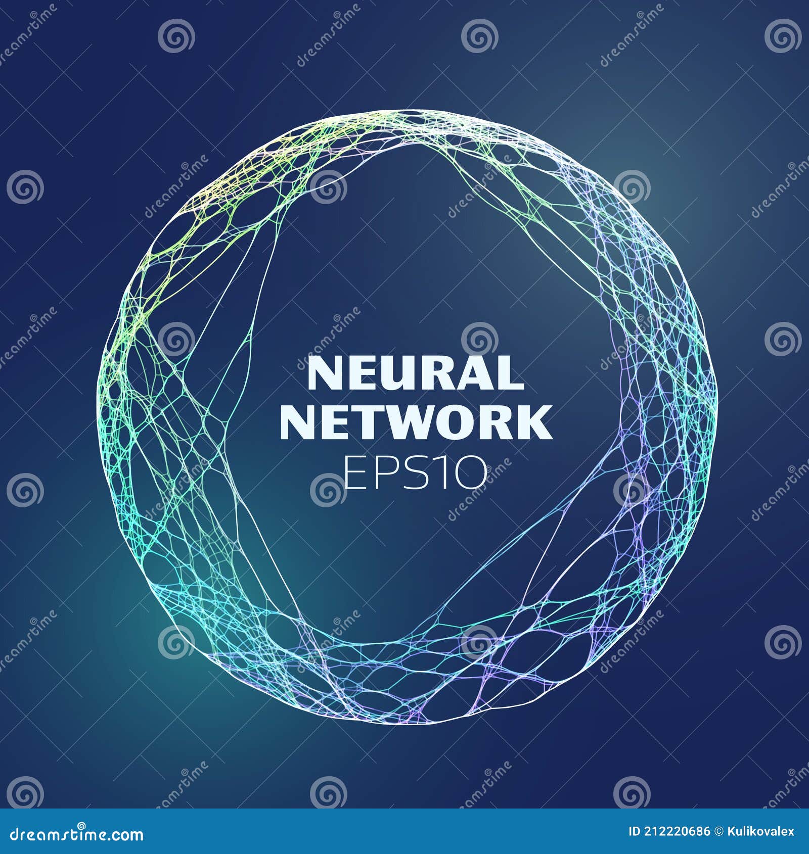 Neuron On Digital Background Royalty-Free Illustration | CartoonDealer ...