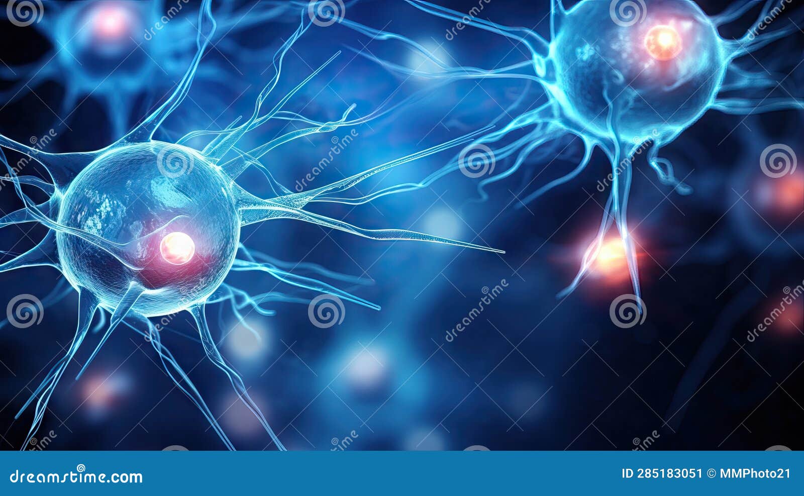 Neural Network: Close-Up of Neuron Glial Cells Stock Illustration ... Neural Network: Close-Up of Neuron Glial Cells Stock Illustration ...