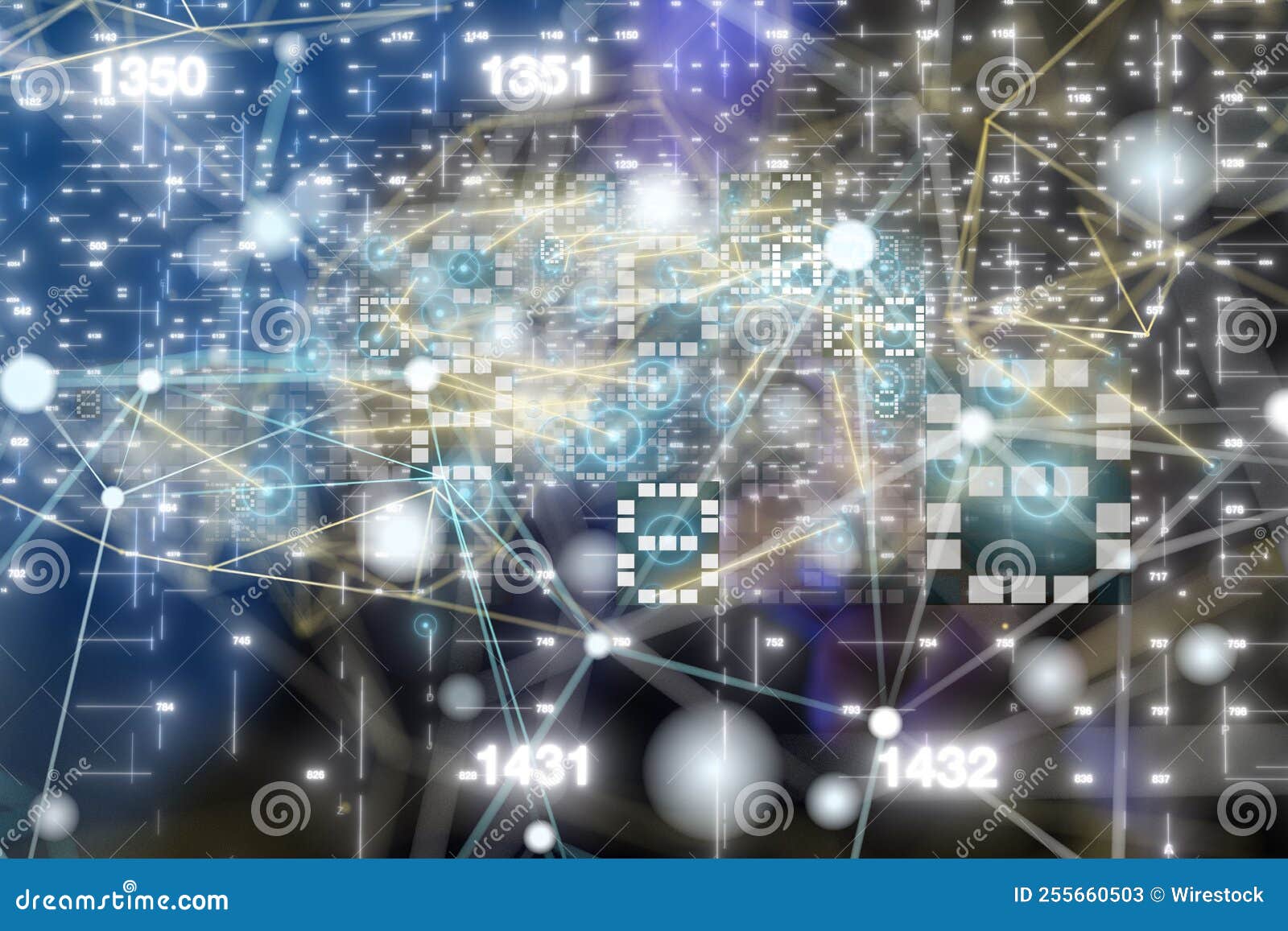 Neural Network and Codes Illustration - Digital Data Concept Stock ... Neural Network and Codes Illustration - Digital Data Concept Stock ...