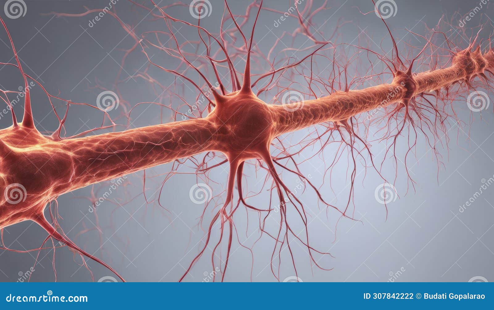 Neural Network - a Complex Web of Interconnected Neurons Stock ...