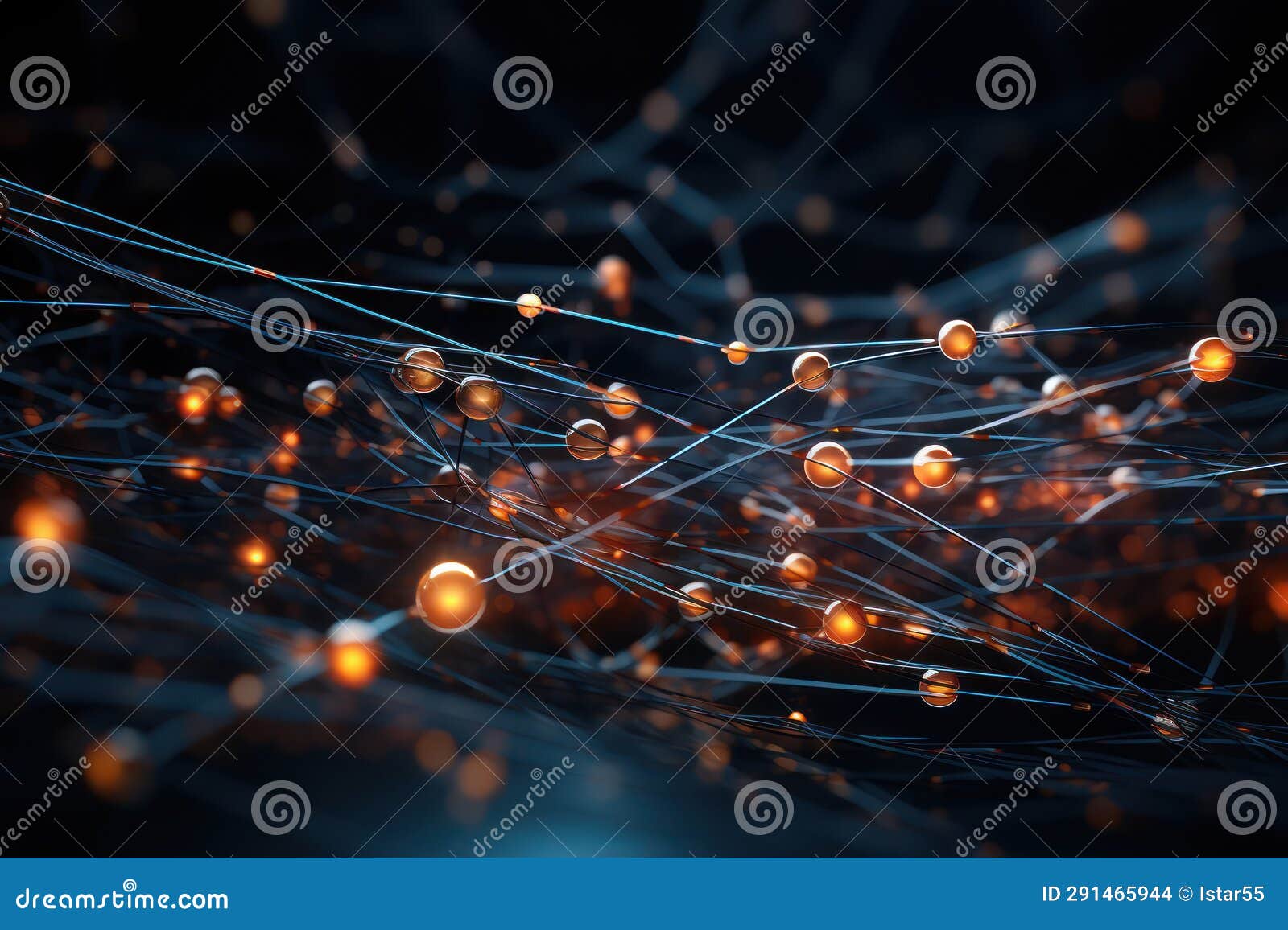 Neural Network Complexity Visualization AI Generated Stock Illustration - Illustration of ...