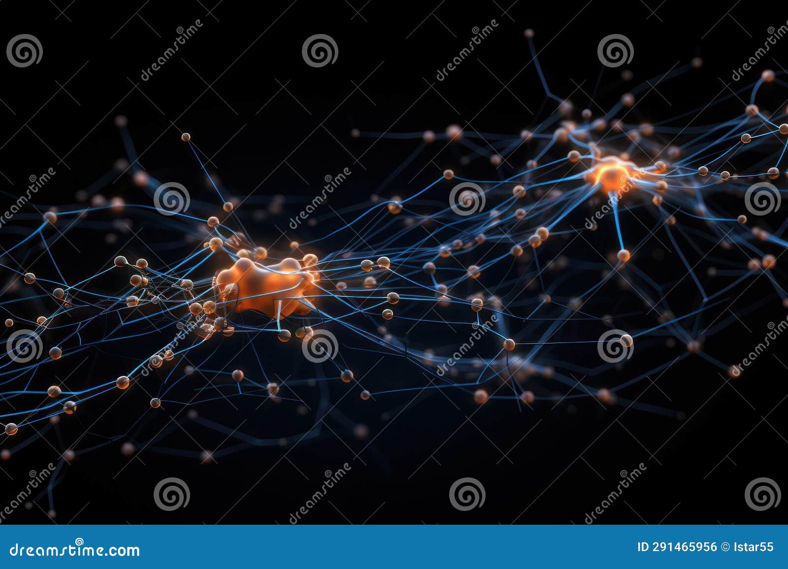 Neural Network Complexity Visualization AI Generated Stock Illustration - Illustration of data ...