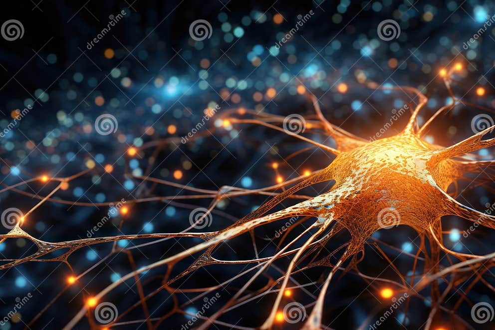 Neural Network Complexity Visualization Ai Generated Stock Illustration Illustration Of Neural