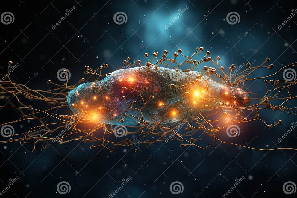 Neural Network Complexity Visualization AI Generated Stock Illustration - Illustration of ...