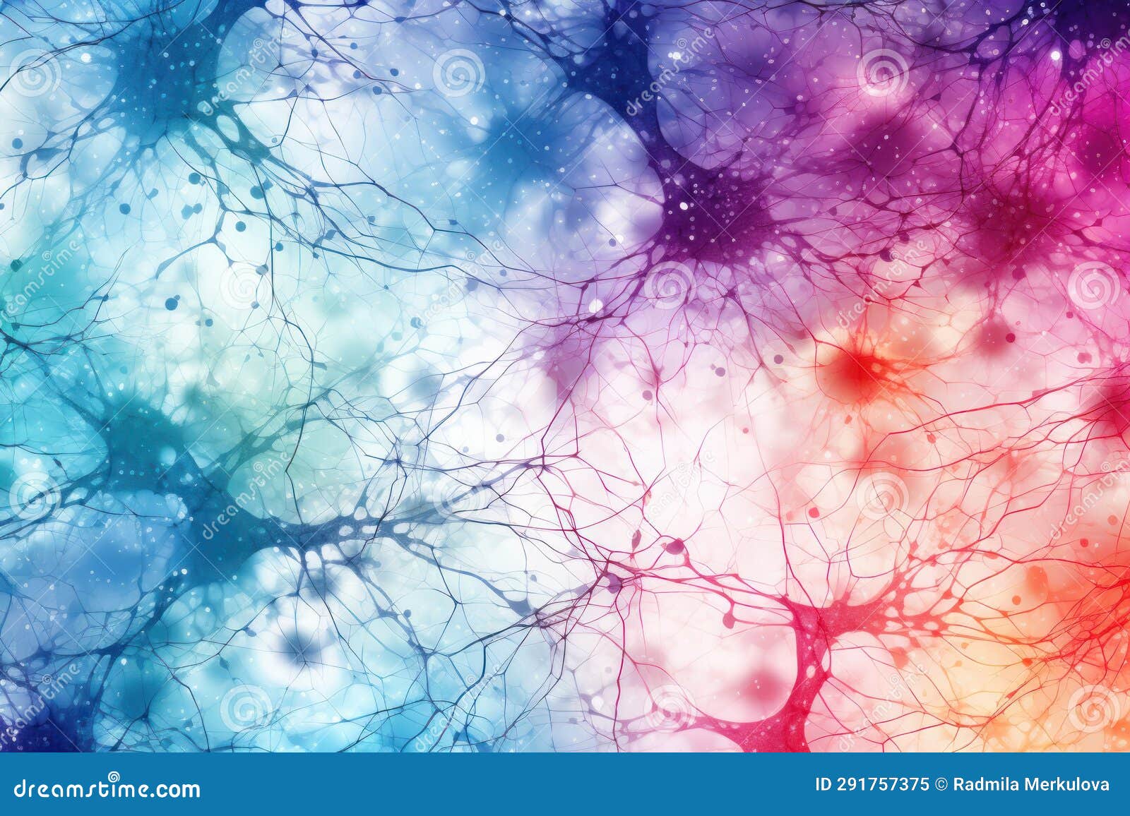 Neural Network Composed of Interconnected Neurons Stock Illustration ...