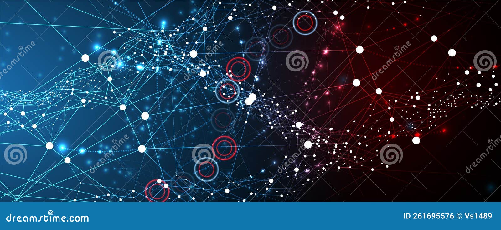 Neural Network Concept. Connected Cells with Links. High Technology ...