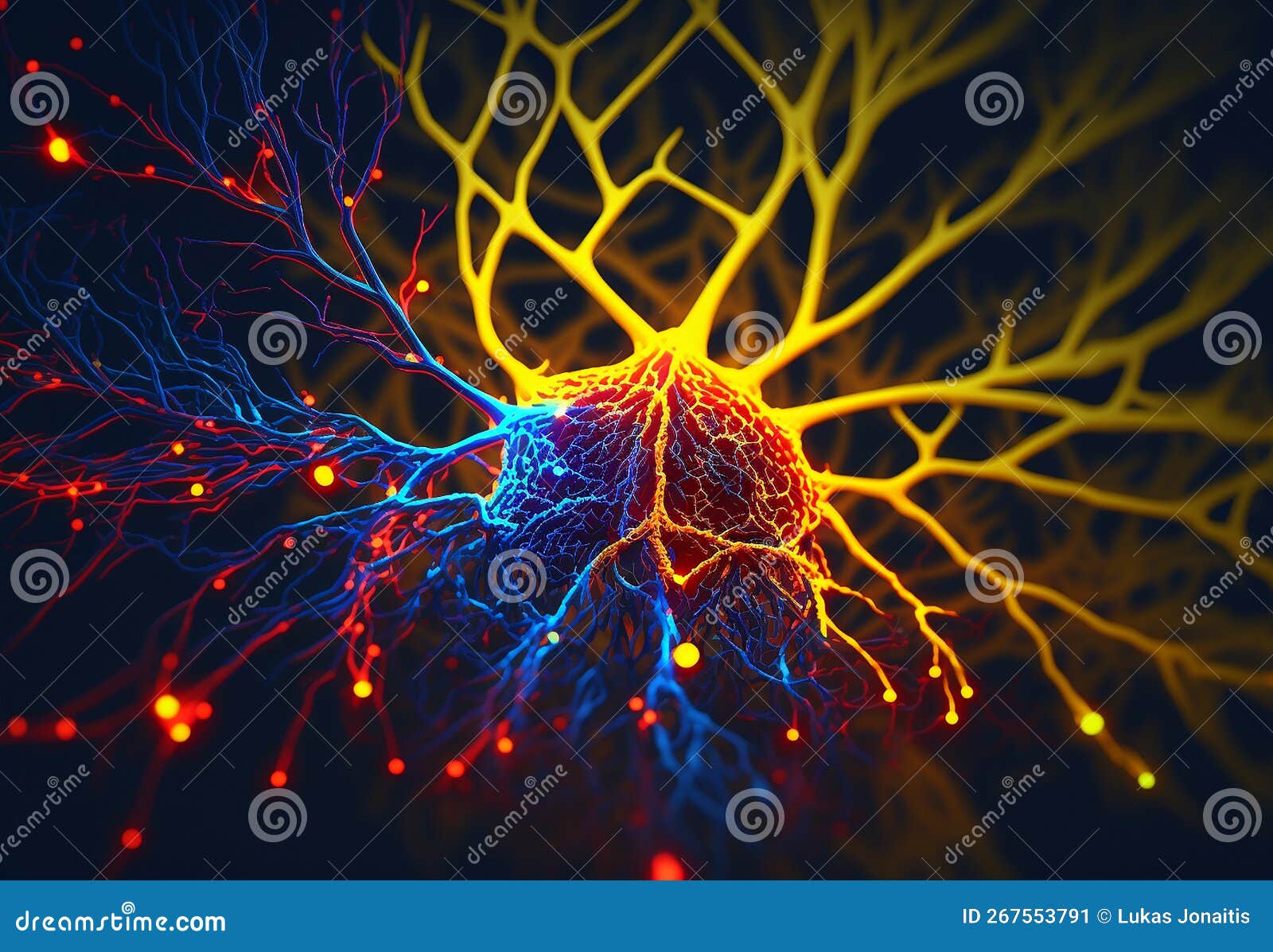 Neural Network Connections Abstract Image Of Neural Network Stock