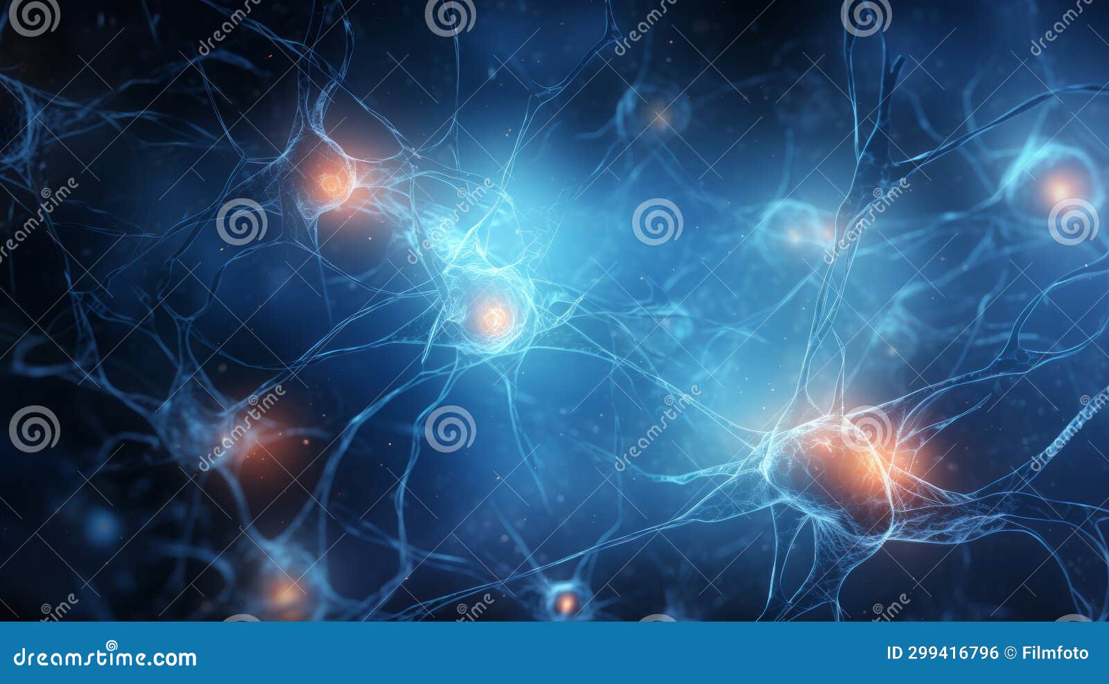 Neural Network with Connections between Cells Stock Illustration ...