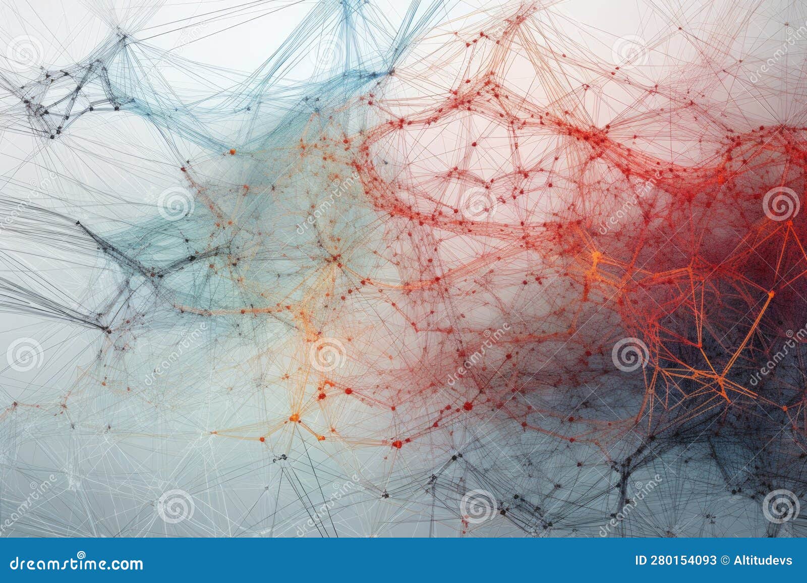 Neural Network, with Connections between Neurons Represented by ...