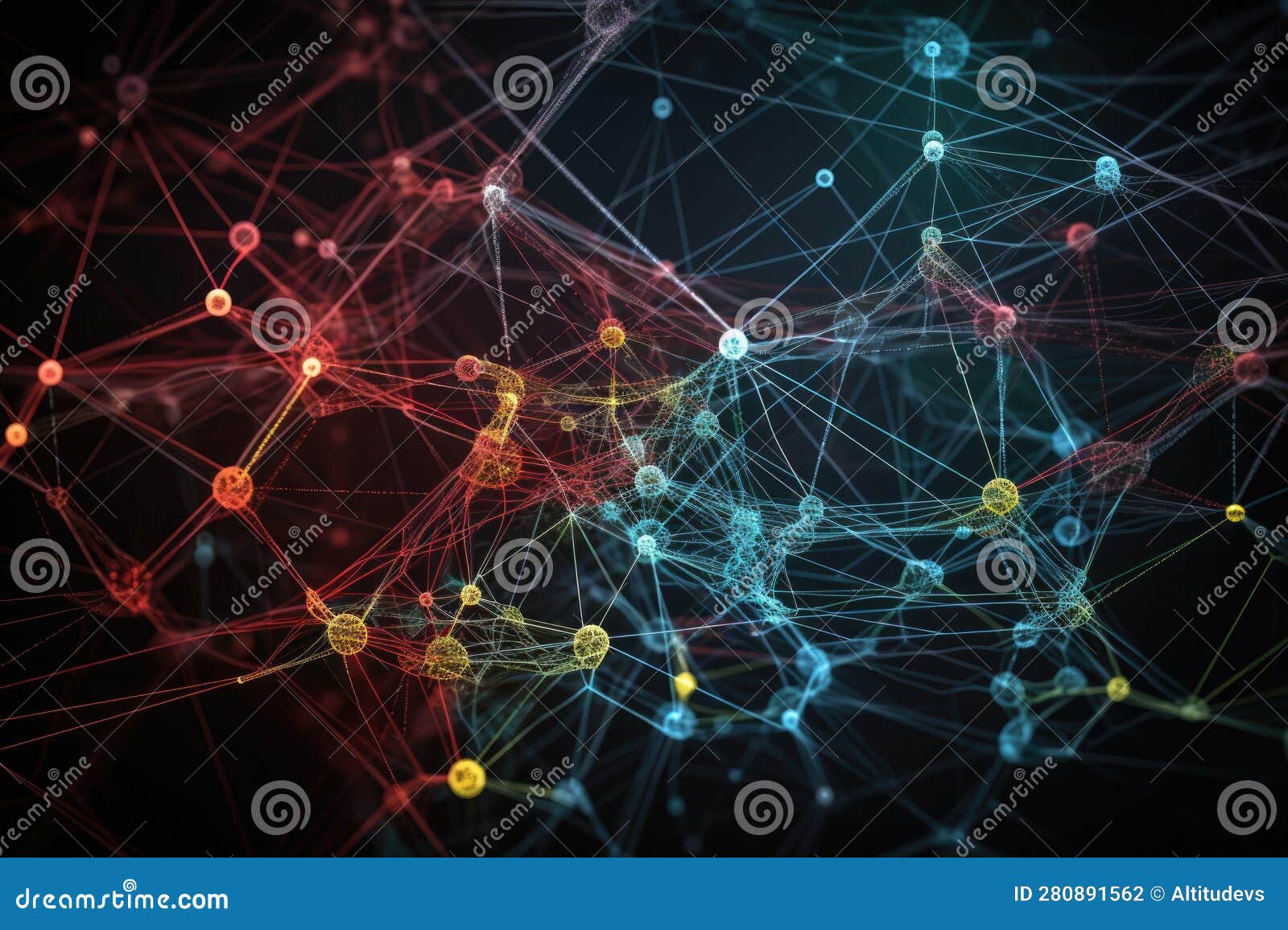 Neural Network, with Connections between Neurons Represented by ...