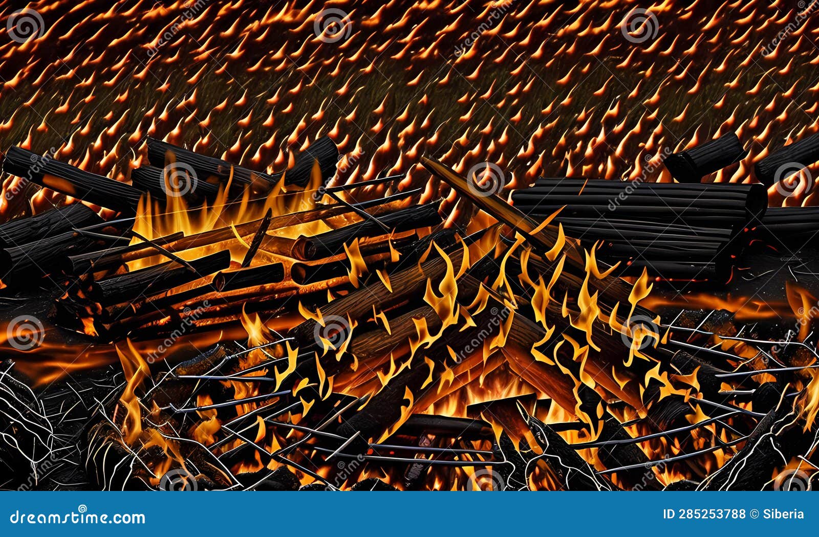Fire and Bonfires, Flames Created with the Help of Artificial ...