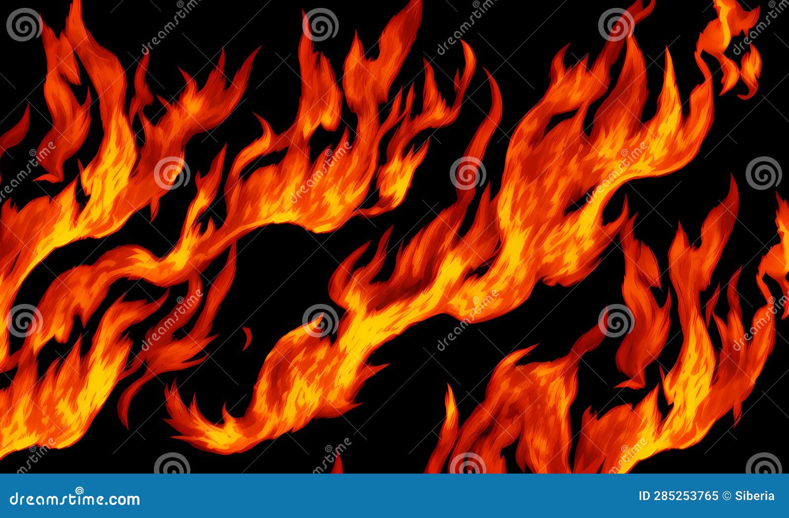 Fire, Flames Created with the Help of Artificial Intelligence Stock ...