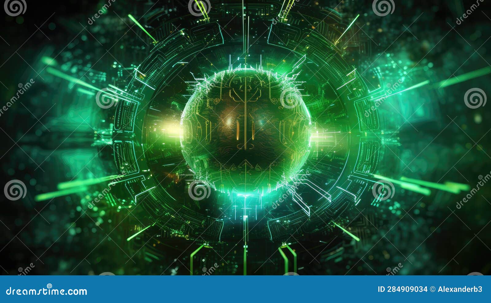 Neural Network Cyber Security. Ultra High-Quality Image for Protection ...