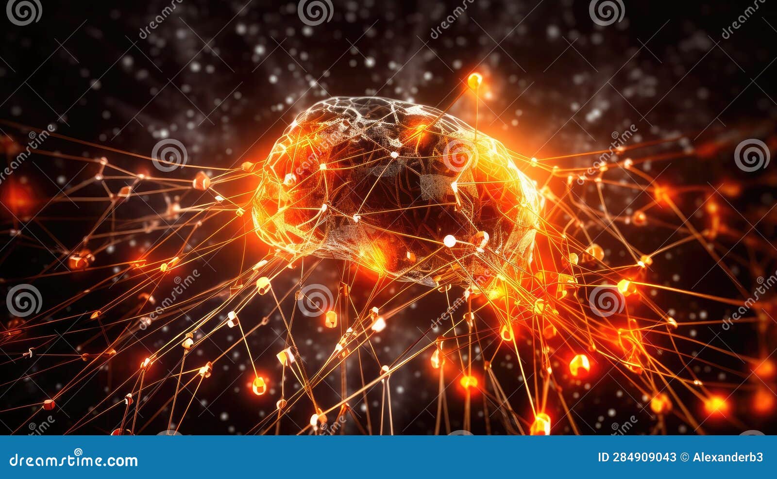 Neural Network Cyber Security. Ultra High-Quality Image for Protection ...