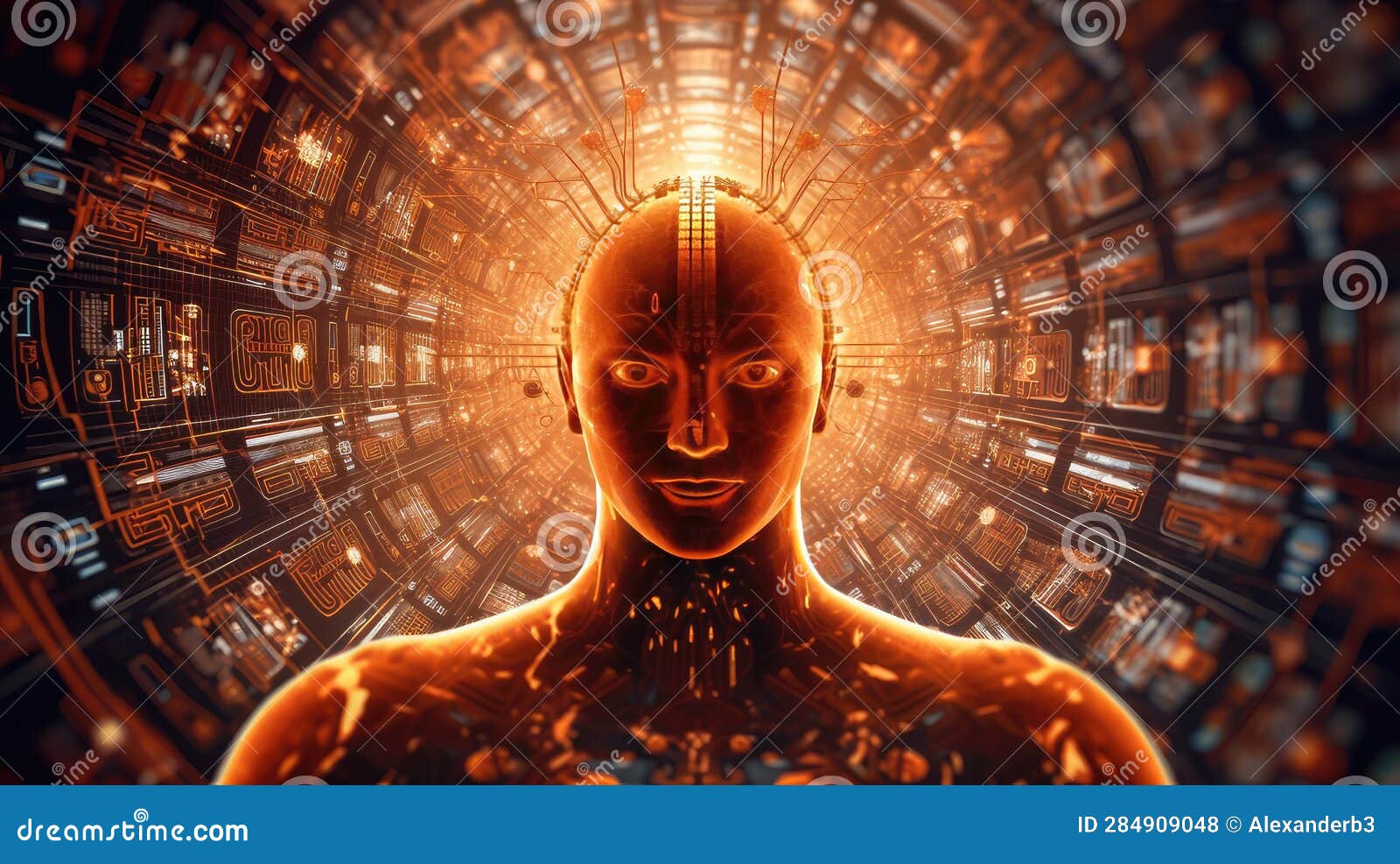 Neural Network Cyber Security. Ultra High-Quality Image for Protection ...