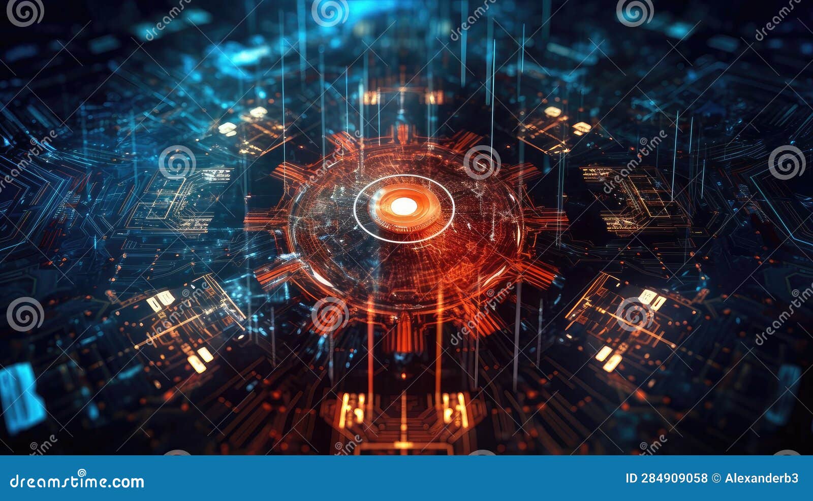 Neural Network Cyber Security. Ultra High-Quality Image for Protection ...