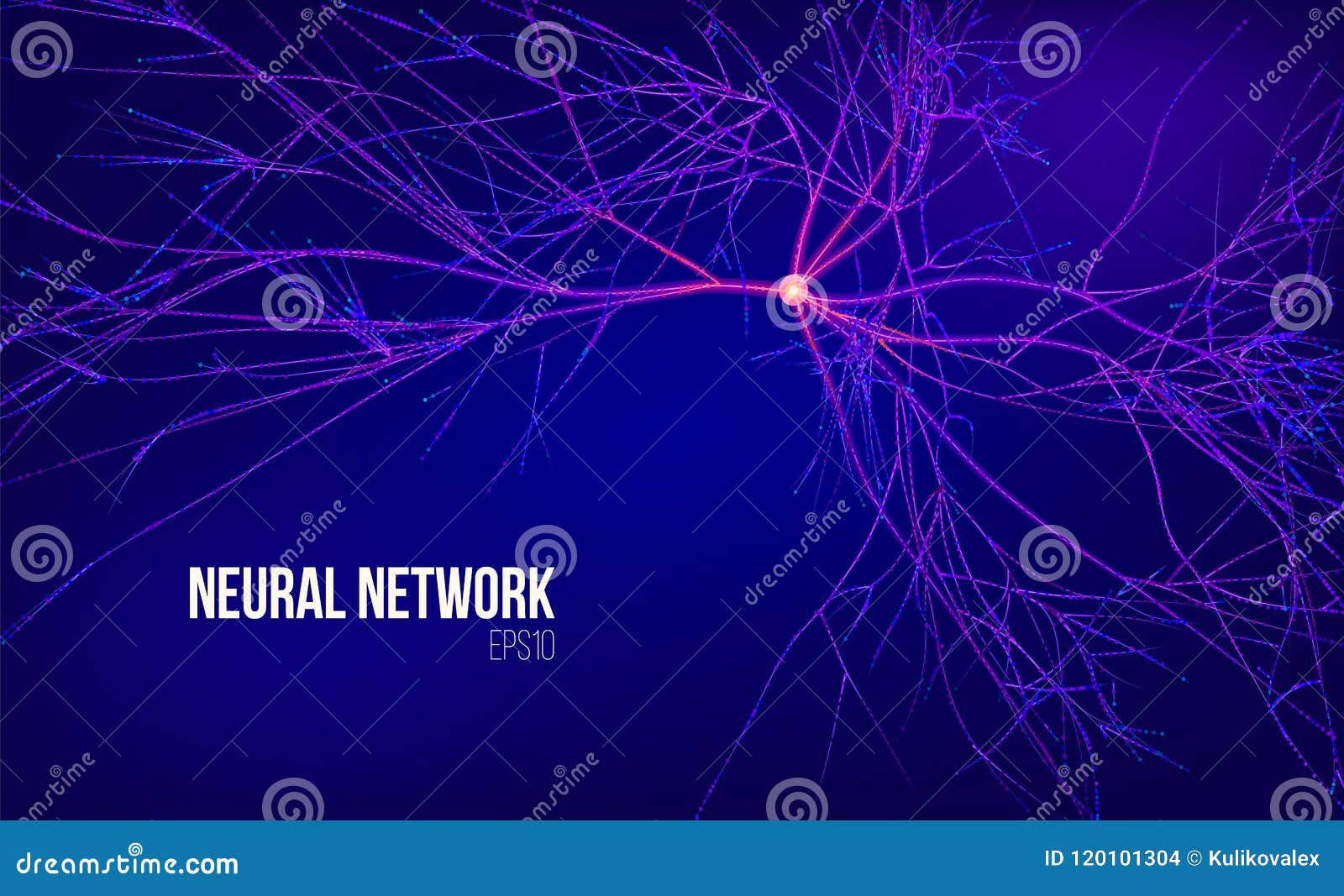 Neural Network 3d Abstract Vector Illustration Data Tree With Root