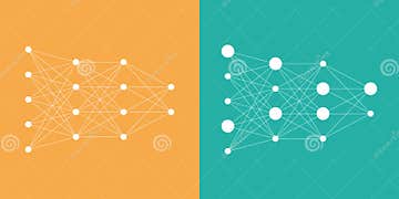 Neural Network Deep Learning Process Stock Vector - Illustration of ...