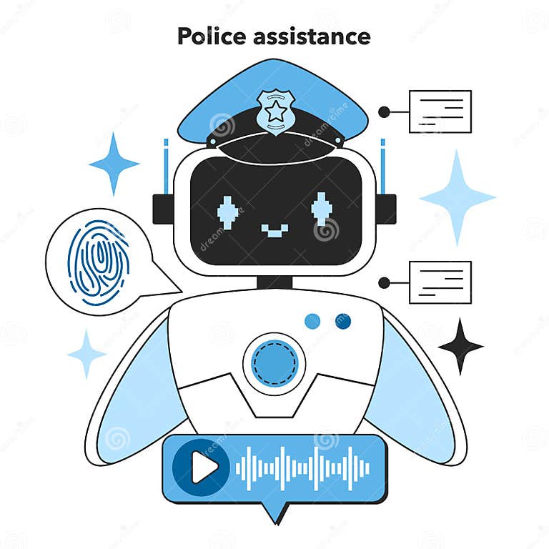 Neural Network Development Trend in Police Assistance. Self-learning Stock Vector - Illustration ...