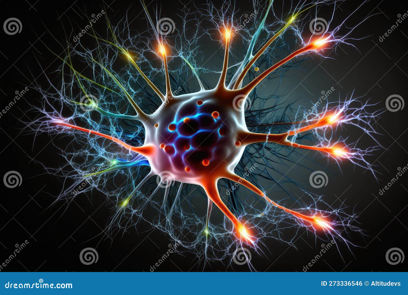 Neural Network, with Each Synapse and Neuron Visible, Learning New Skills Stock Photo - Image of ...