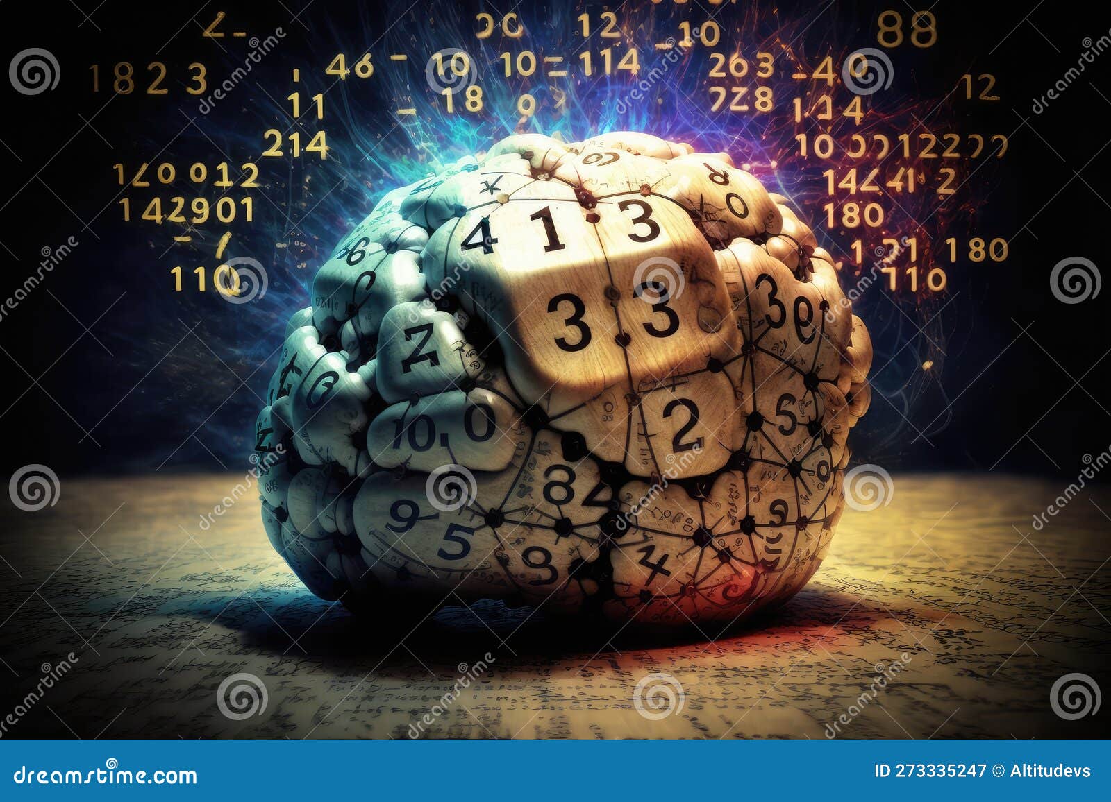 Neural Network Executing A Complex Calculation Stock Image Image Of Calculation Technology