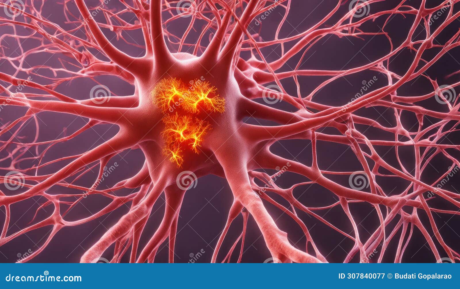 Neural Network with Glowing Synapses, Illustrating Brain Function and ... Neural Network with Glowing Synapses, Illustrating Brain Function and ...
