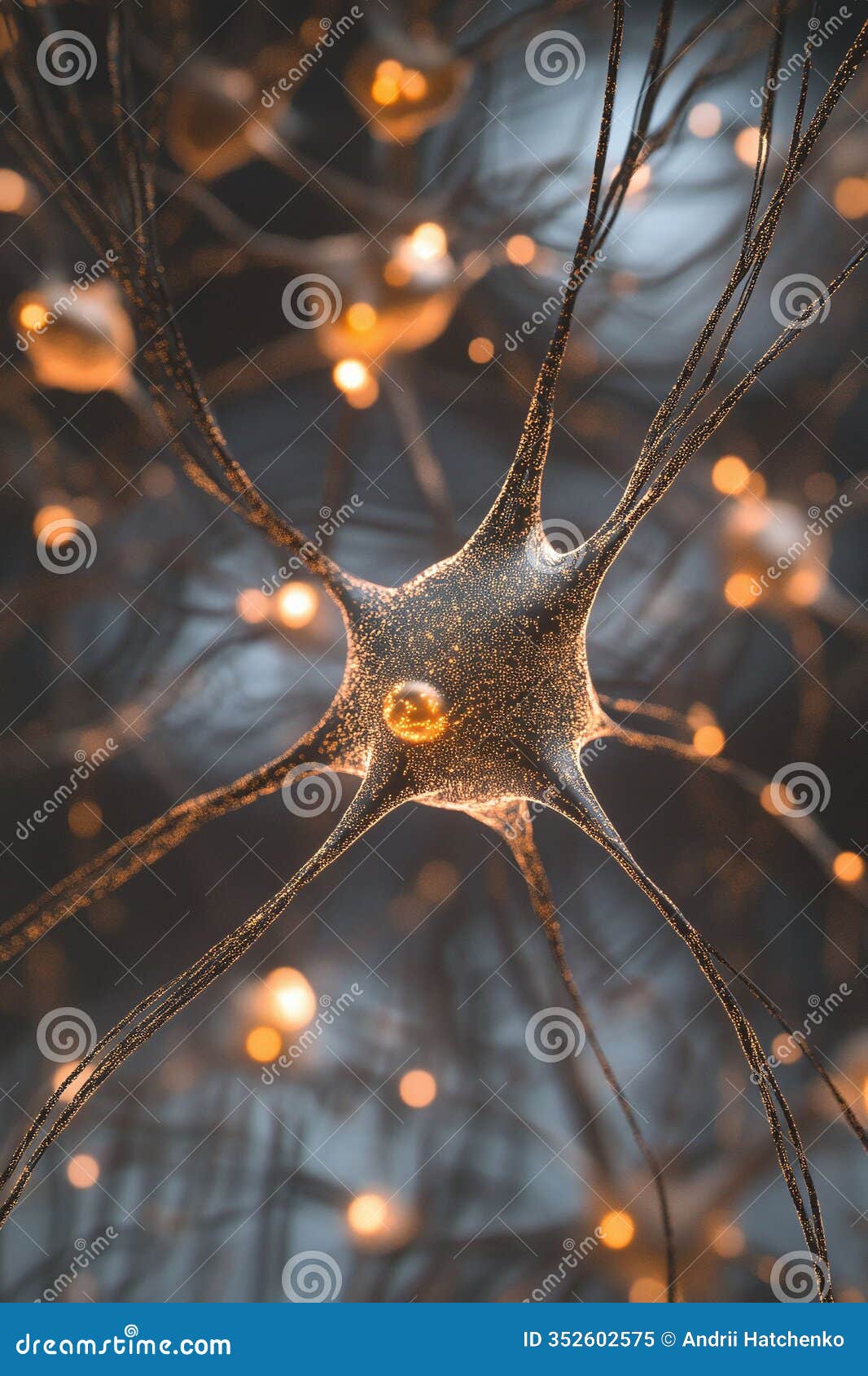 Neural Network Grid with Synapse Connections Stock Illustration ...