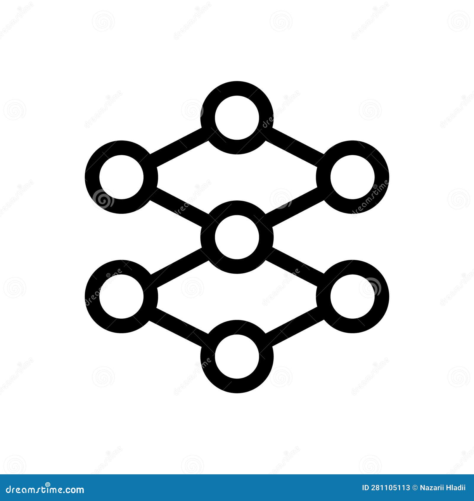 Neural Network Icon Design in Simple Style. Vector. Stock Vector ...