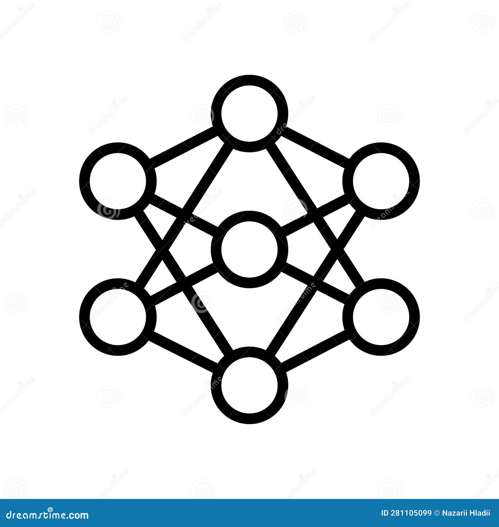 Neural Network Icon in Outline Style. Vector. Stock Vector ... Neural Network Icon in Outline Style. Vector. Stock Vector ...